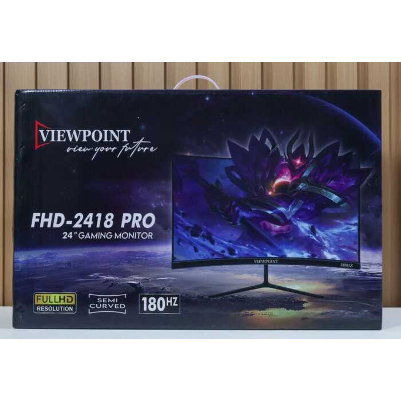 24" Viewpoint Fhd-2418 PRO 180Hz Semi-Curve Gaming Monitor Bnew F51 ...