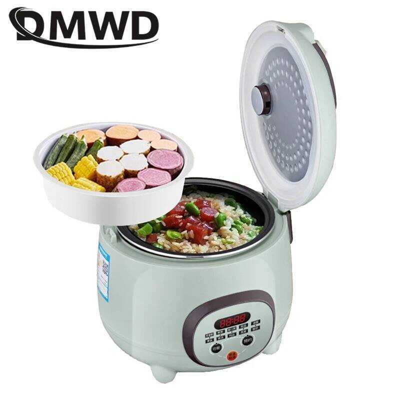 W 1.8L Fully Non-Stick Rice Cooker Multipurpose Soup Stewpot Food Dual ...