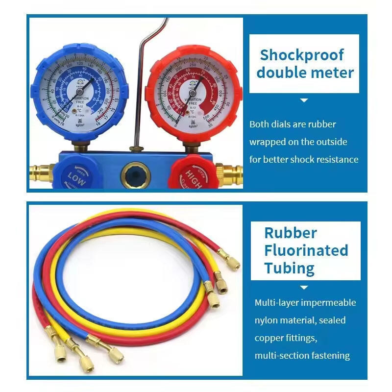GSE AC Diagnostic Tool Manifold Gauge Set R134A Refrigerant Gas ...