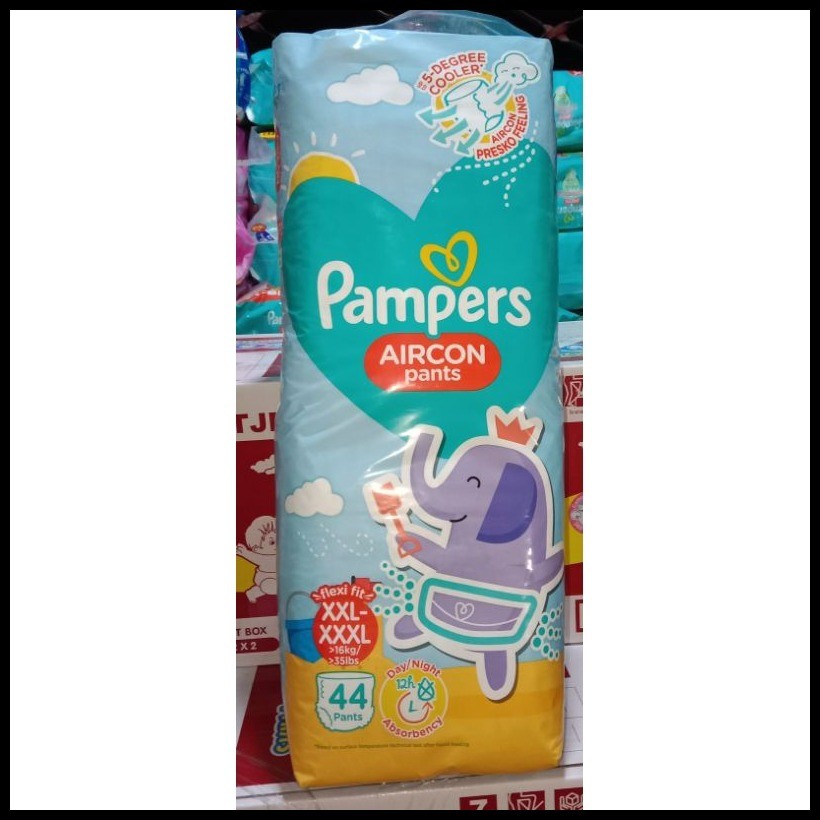 PAMPERS AIRCON PANTS XXL-XXXL (44 PCS) | Shopee Philippines