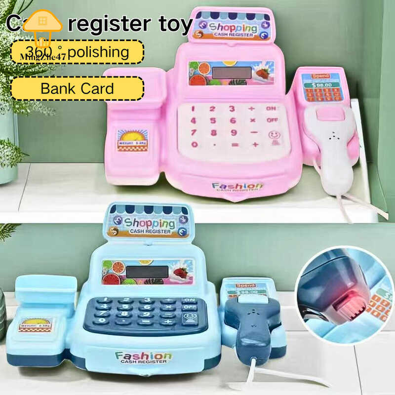 Simulation Cash Register Lighting Sound Pretend Play Kids Early ...