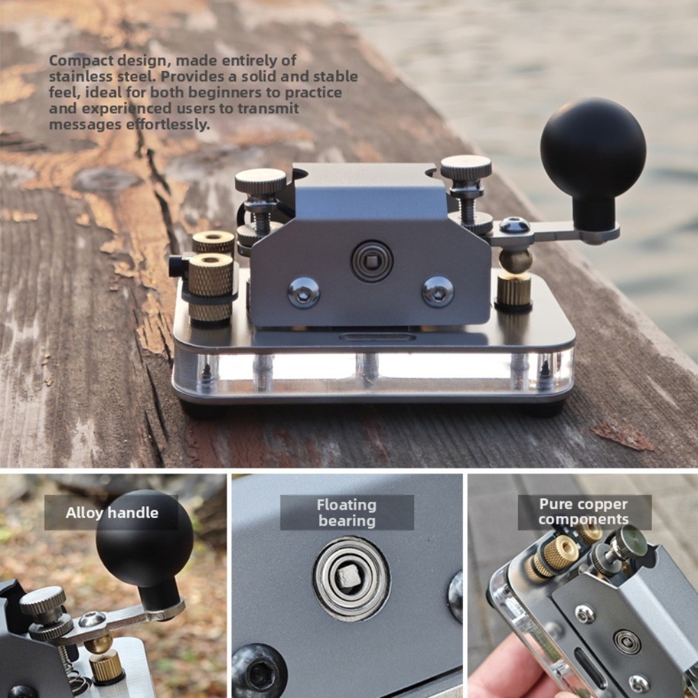 Mini CW Manual switch learning and training radio telegraph transmitter ...