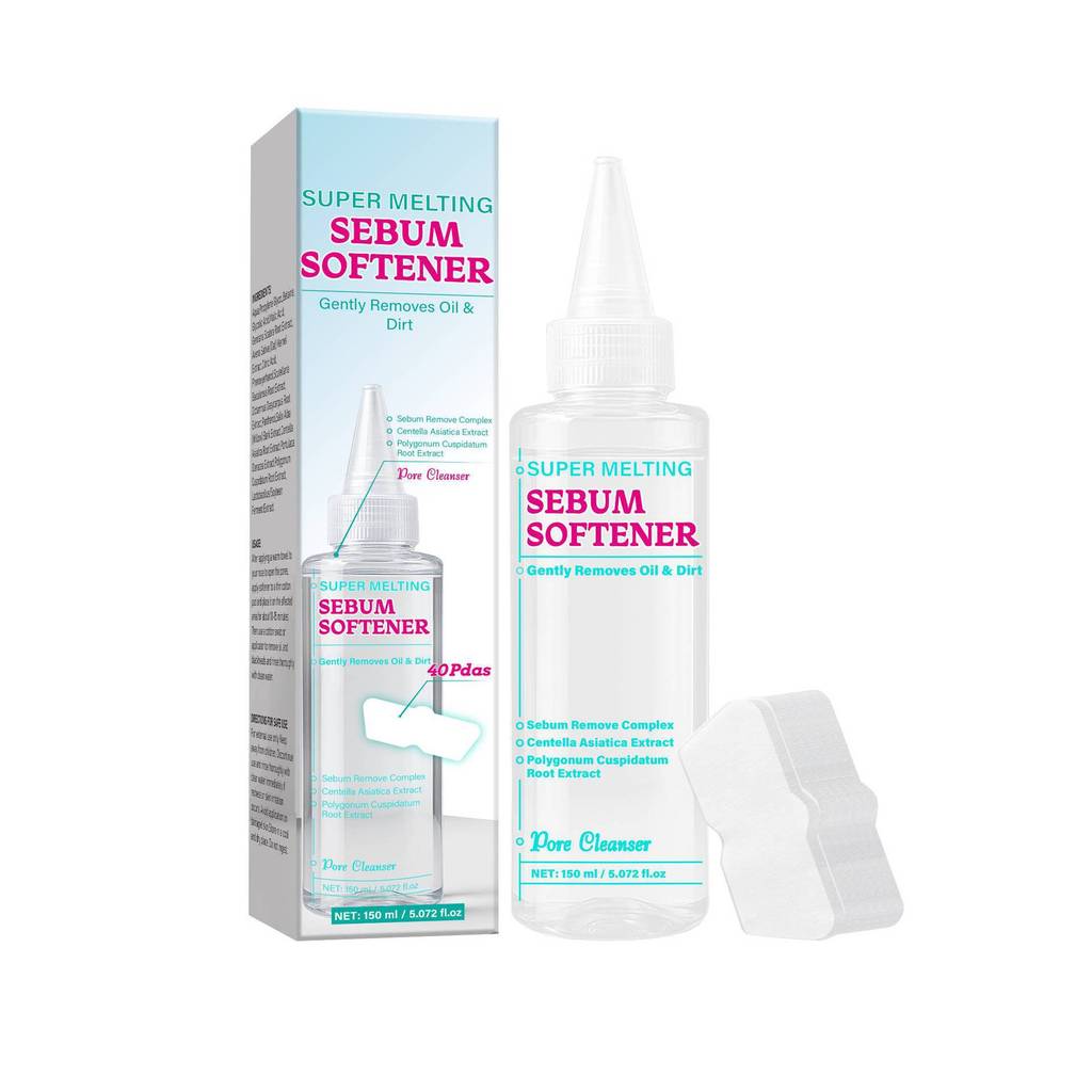 Super Melting Sebum Softener 150ml with 40 Nose Sheets, Pore Cleanser ...