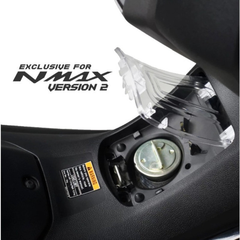 Transparent Carbon Fuel Tank Cover for Yamaha Nmax V2 - ABS Plastic Gas ...