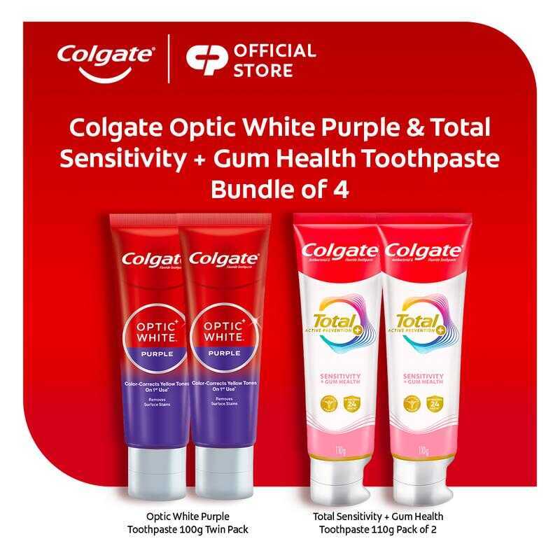 3C1a Optic White Purple 100G NEW Colgate Total Sensitivity + Gum Health ...