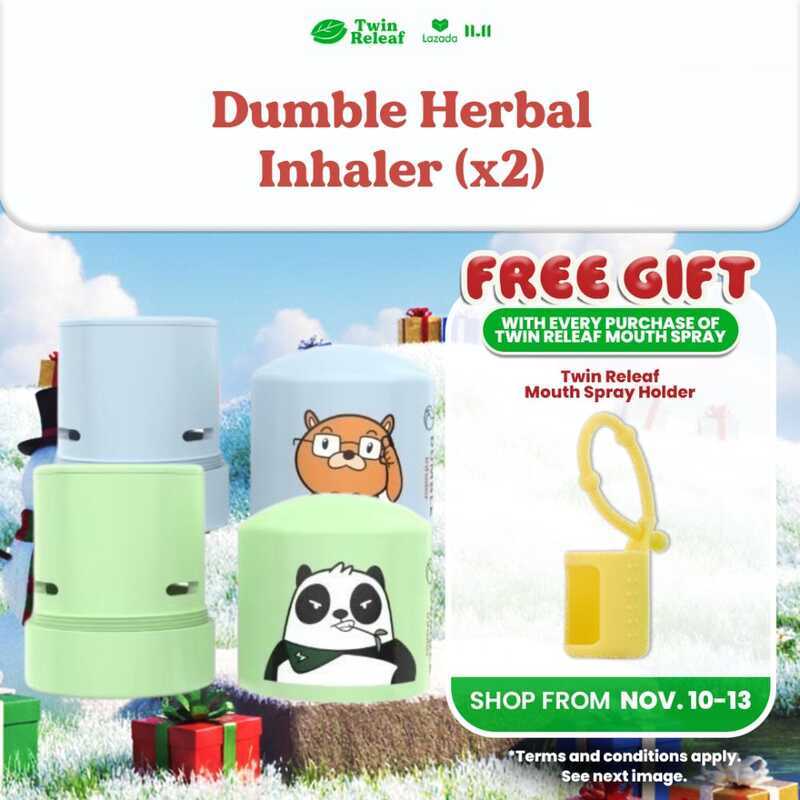 Dumble Herbal Inhaler X2 [Soothing Vapors, Relieves Nasal Congestion ...