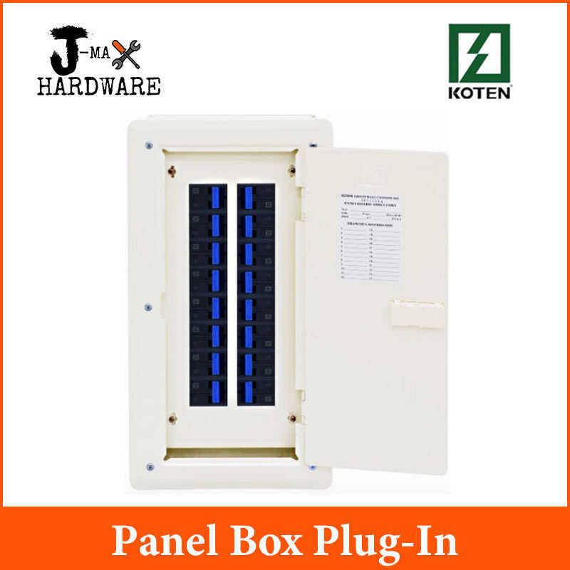 Koten Panel Board Box 2 Pole Plug-In 2-24 Branches Economy Panelboard Flush Type 29D | Shopee ...
