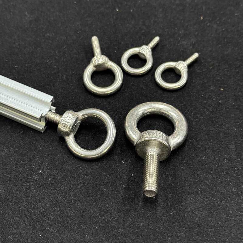 304 Stainless Steel Screw Extended Eye Bolt M4 M5 M6 M8 M10 M12 ...