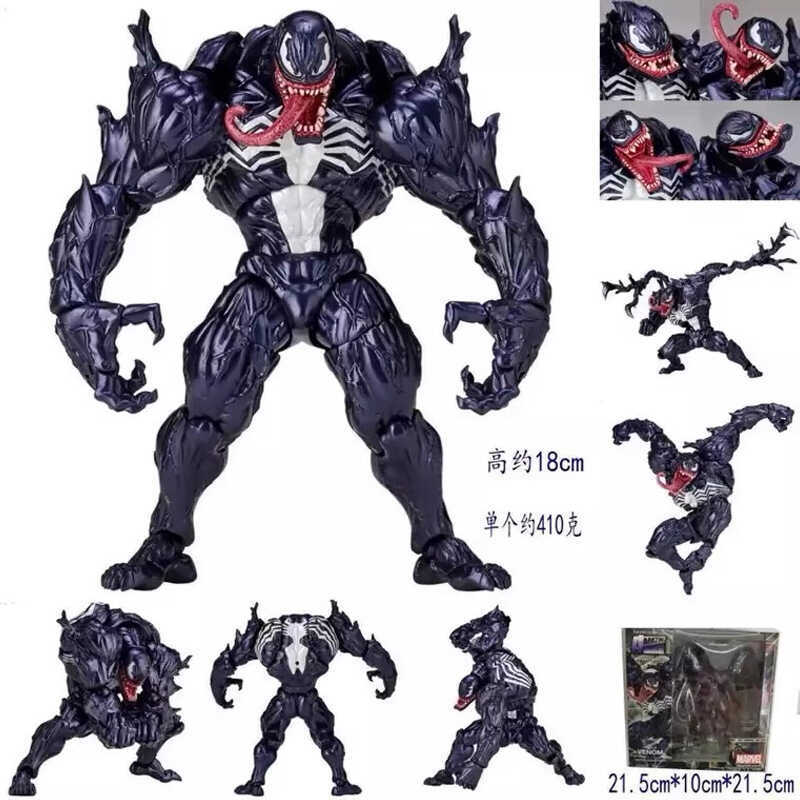 Venom Action Figure Toy Marvel Movable Killer Doll Hero Batman Figurine ...