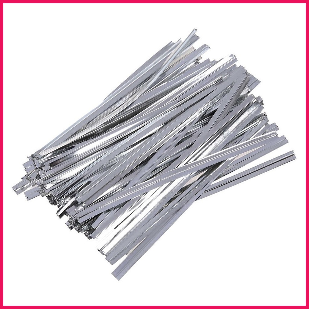 800pcs 8cm Bread Twist Tie Metallic Cookie Bread Bag Sealing Tie bread ...
