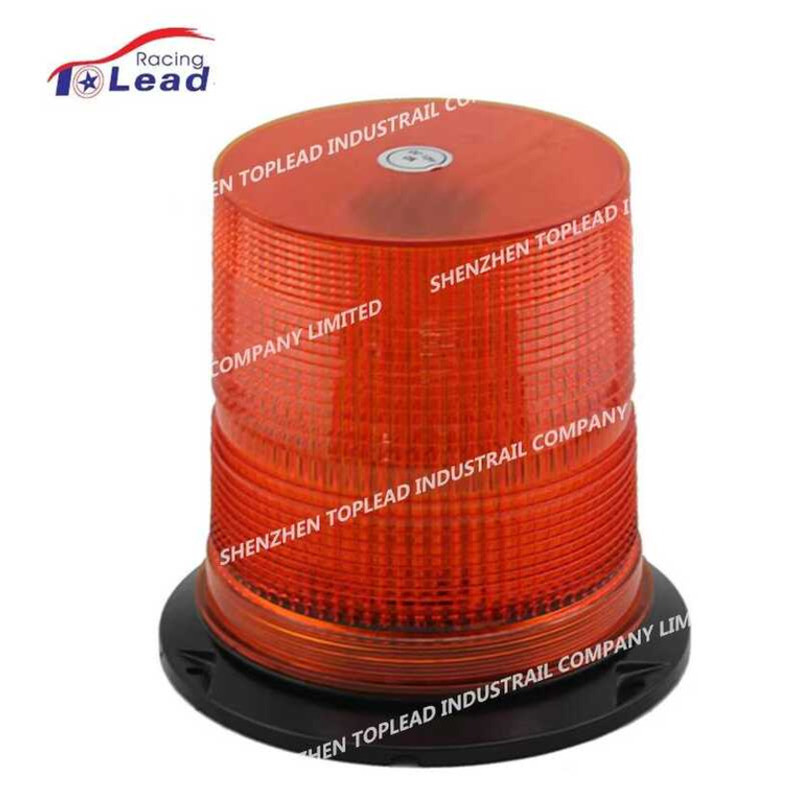 Heavy Duty Security Vehicle 12-48Vdc Aluminum Base Amber LED Rotating ...