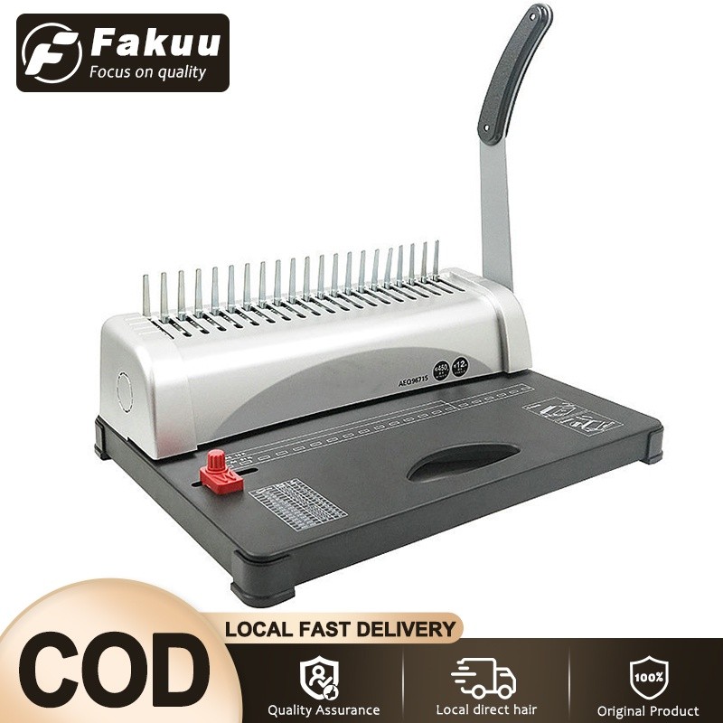 Ring / Comb Binding Machine A4/A3 Size Binding Machine Office 21 Hole ...