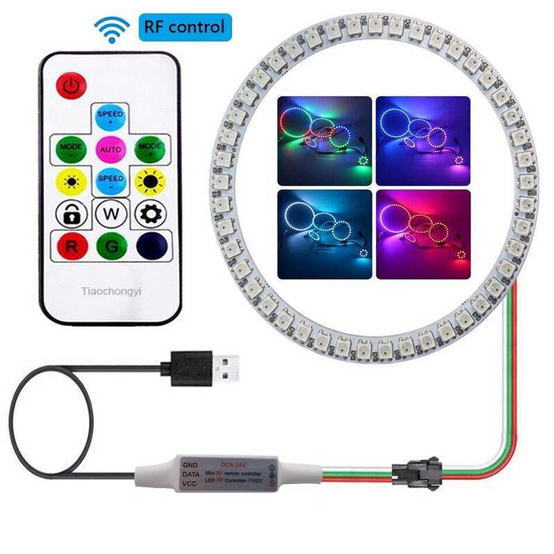 Ws2812b LED 8/16/24/35/45Leds Ws2812 Pixel Module Individually ...