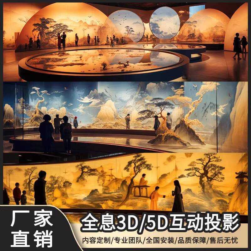 Immersive 3D Interactive Projection Technology Museum Wall Large ...