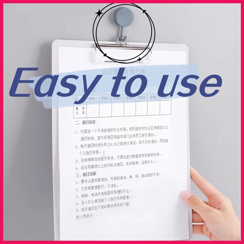A4 Clip Board Writing Pad Hard Board Long Clip Pad File Paper Folder ...