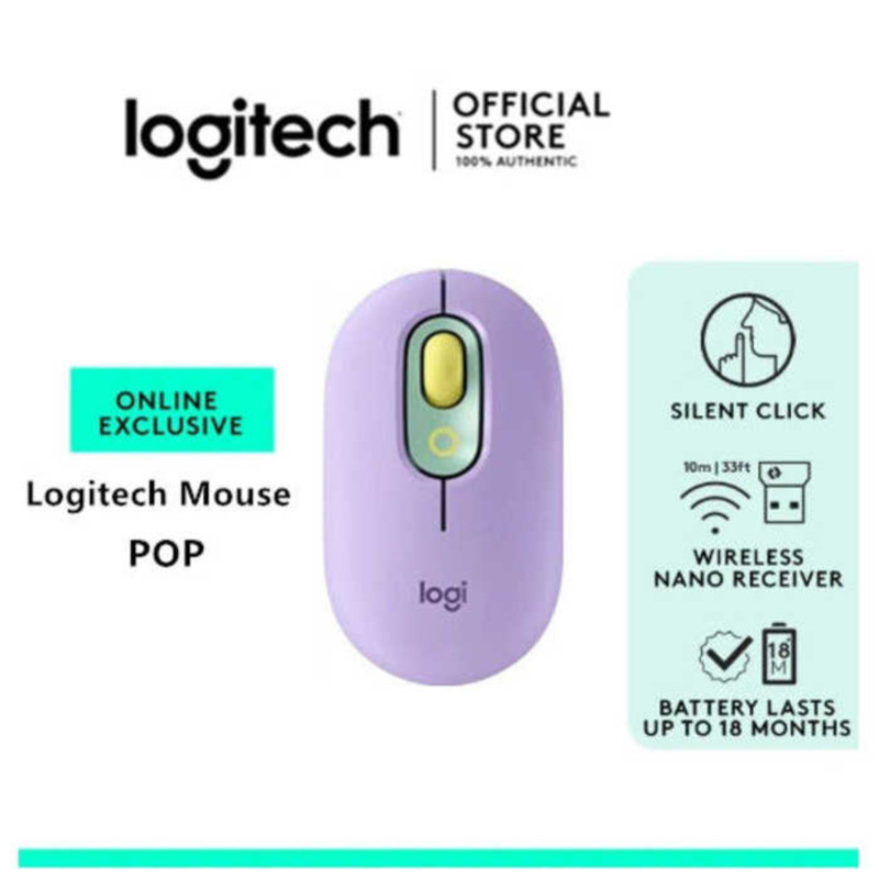 itech POP Wireless Mouse Silent Touch Technology Precision/Speed ...