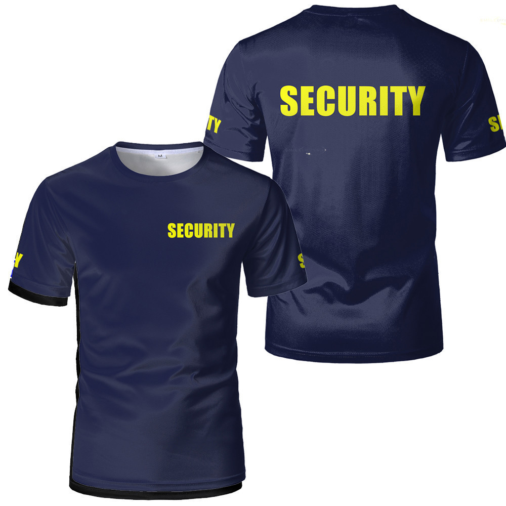 Classic Security Uniform Men's T-shirts Bodyguard Professional Work ...