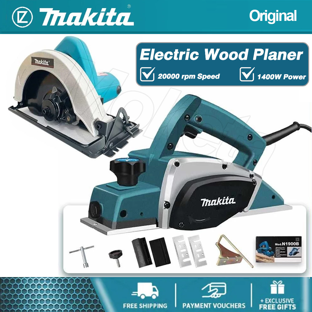 Original 2000W Power Planer Tool Electric Wood Planer+Circular Saw ...