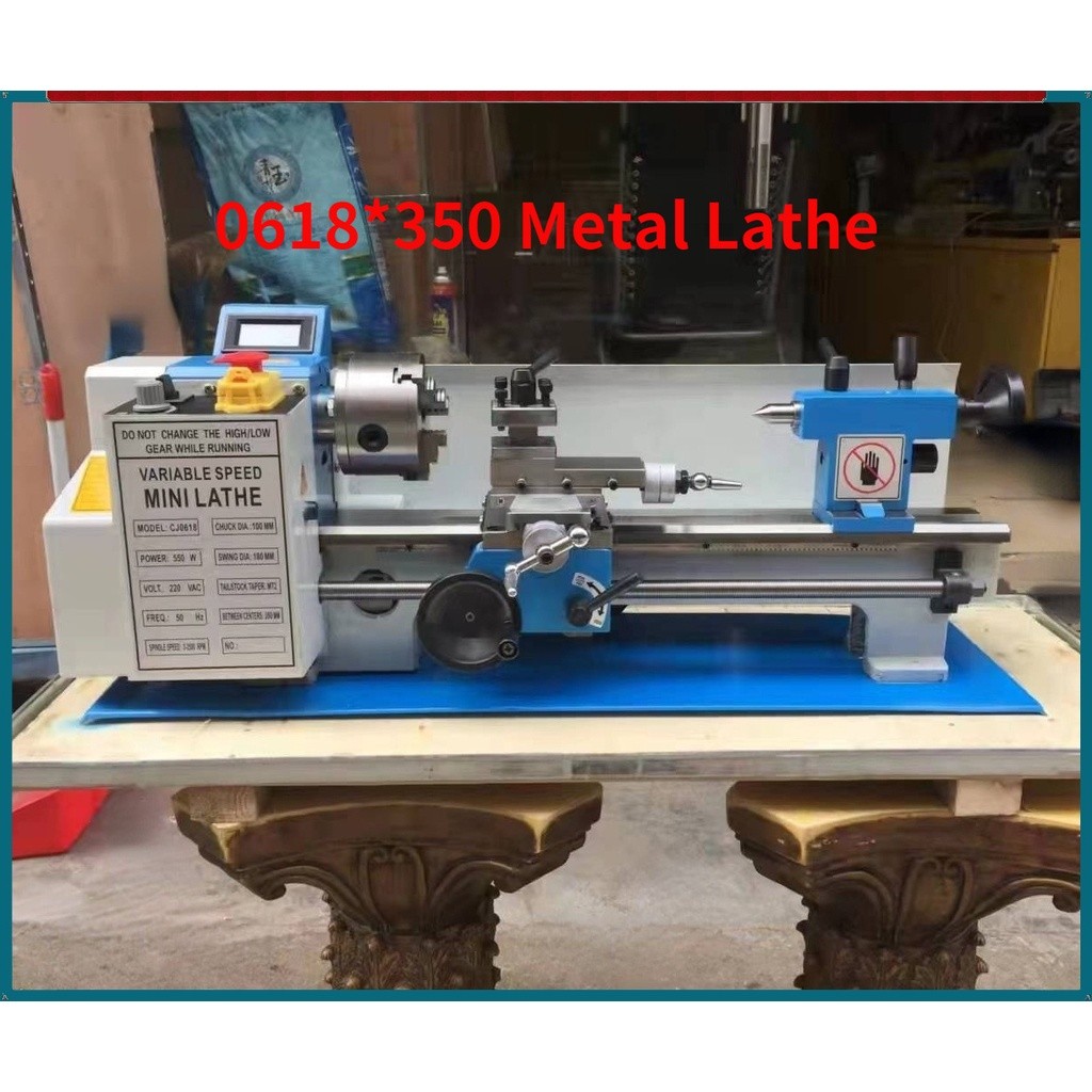 Ready Stock COD 0618 Mini lathe machine 21MM Through Hole Lathe All ...