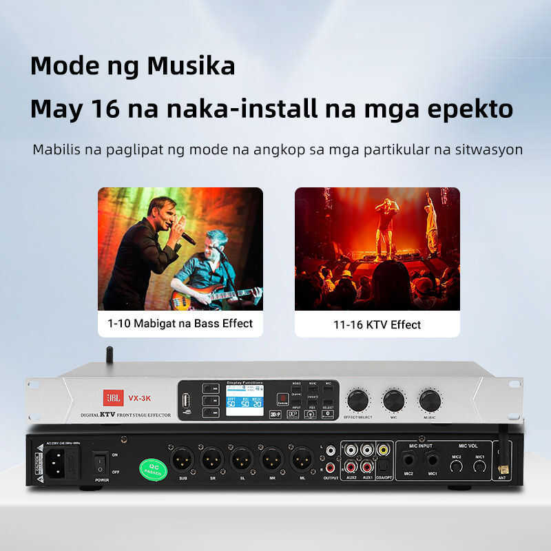 Digital Processor,Karaoke Jbl/Vx-3K Audio Mic Vocal Reverb Effects ...