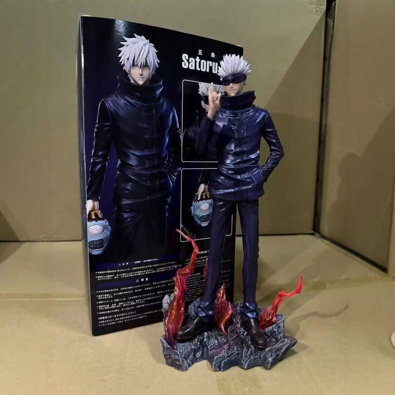 Hot Jujutsu Kaisen Anime Figures Satoru Gojo Figure 2 Heads Arms Action ...
