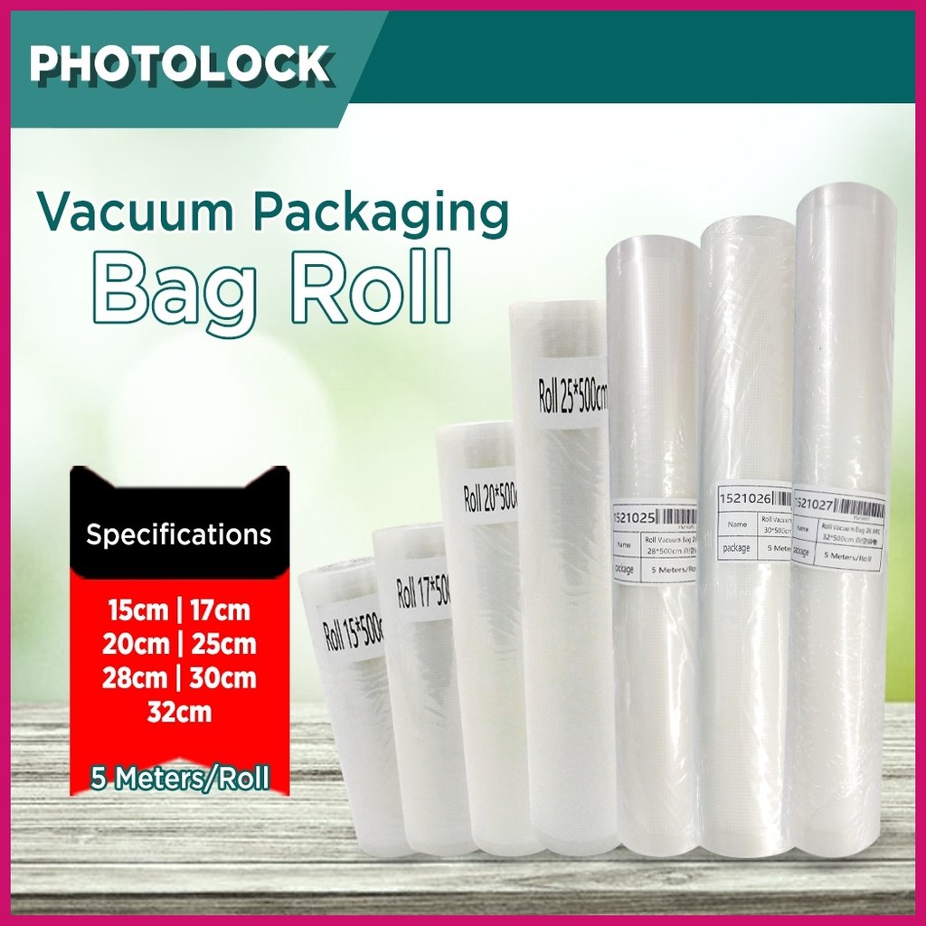 Vacuum Bag / Vacuum Pouch Roll 26 Microns | BPA Free, Commercial Grade ...
