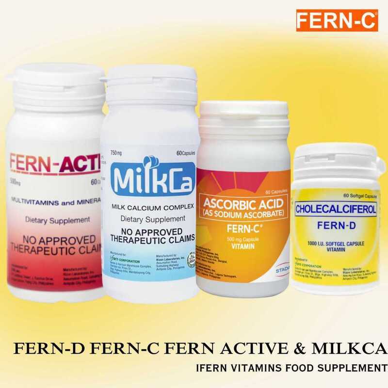 Fern-C Vitamin C Sodium Ascorbate 60Capsule D Fern Active B-Complex And ...