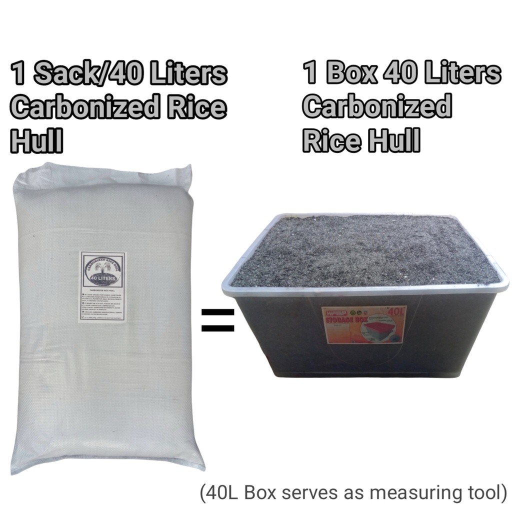 40 Liters carbonized rice Hull 1 sack | Shopee Philippines
