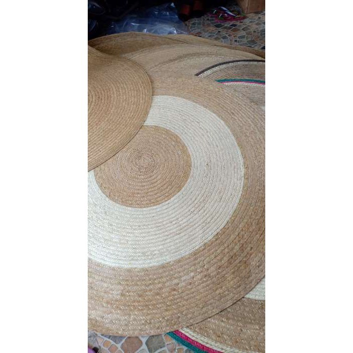 Buri Carpet / Buri Mat - 60 inches (White Ring) | Shopee Philippines