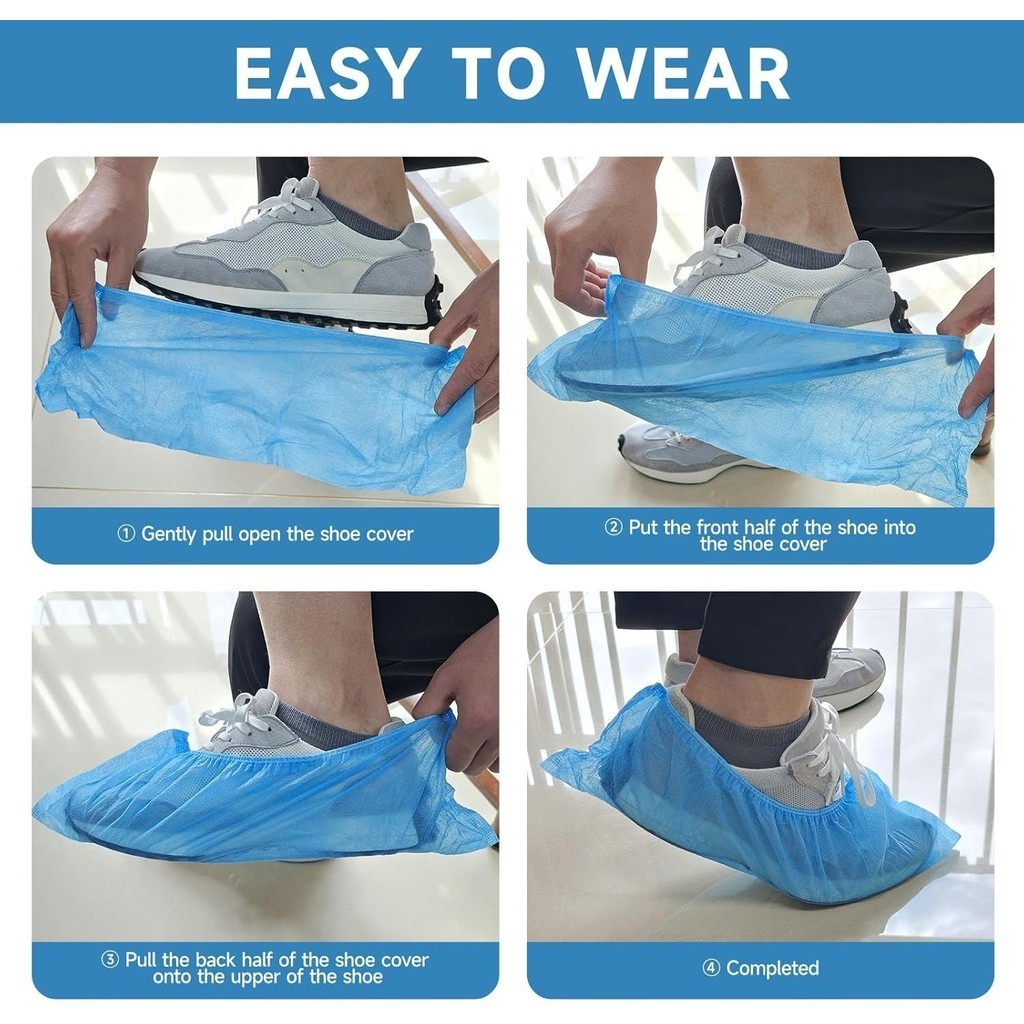 4Colos 100PCS Disposable Non-woven Medical Shoe Covers | Shopee Philippines