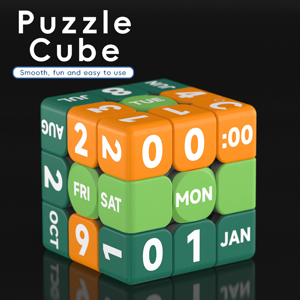 3x3x3 Magic Cube Puzzle UV Printed 3D Calendar Time Stress-Relieving ...