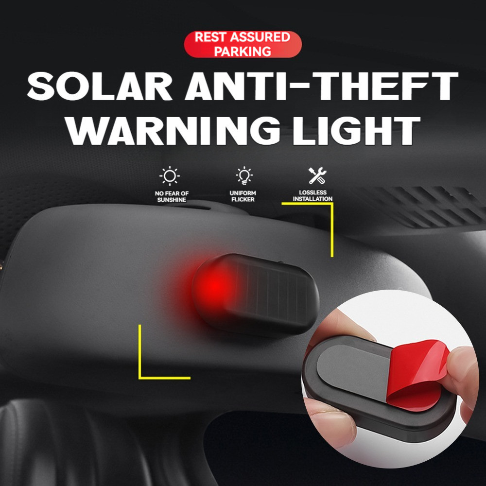 Solar-Powered LED Dummy Security Light – Wireless Flashing Anti-Theft ...