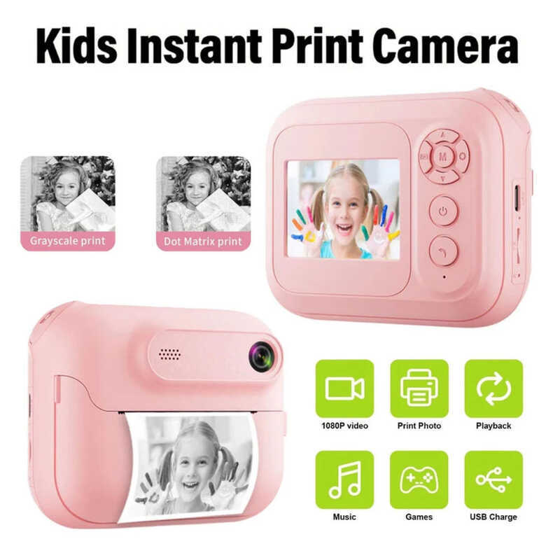 SENDEM Kids Instant Wireless Digital Printing Bluetooth Camera Inkless ...