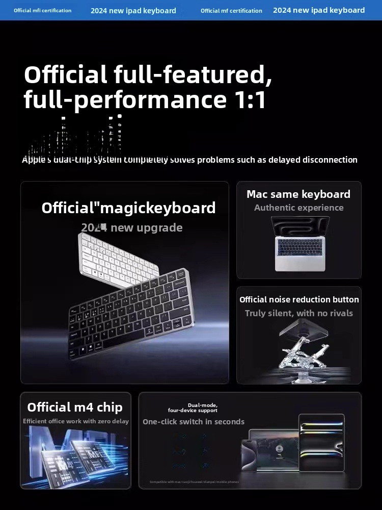 Ultra-thin Bluetooth Wireless Keyboard Portable Silent Office Keyboard ...
