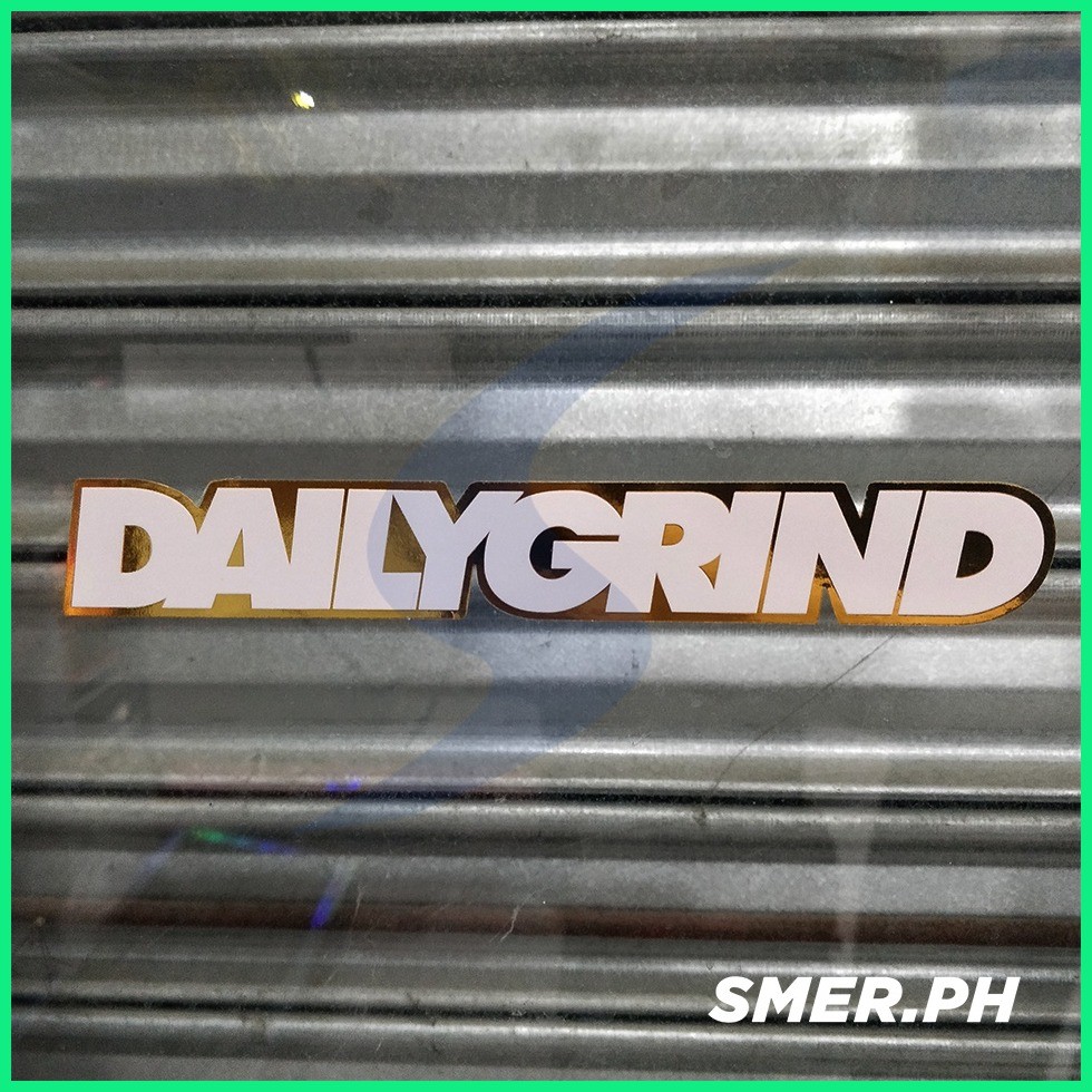 ๑ Motorcycle/Car/Bike Sticker Daily Grind 7 x 1in and 10 x 1.4in ...