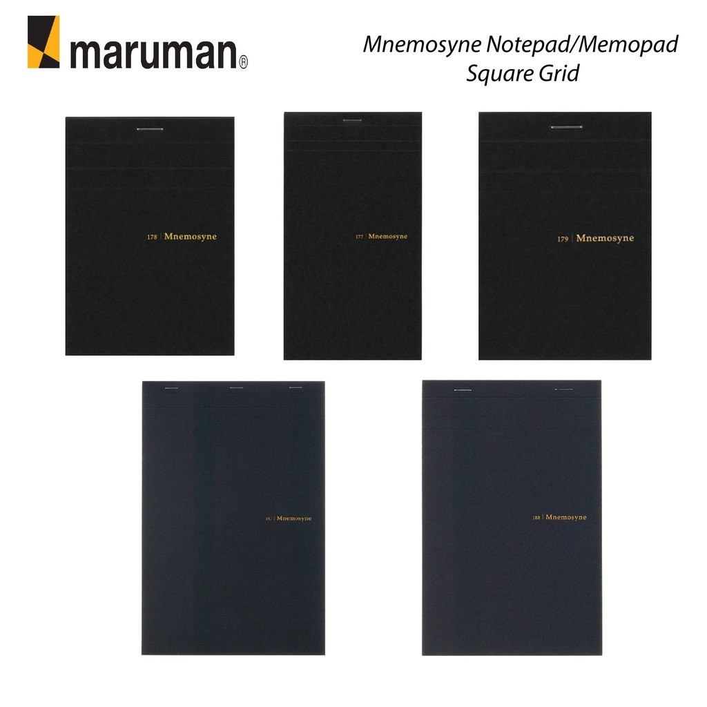 【Maruman】Mnemosyne Notepad/Memopad Square Grid (B7/A7/A4/A5) N177A/N178 ...