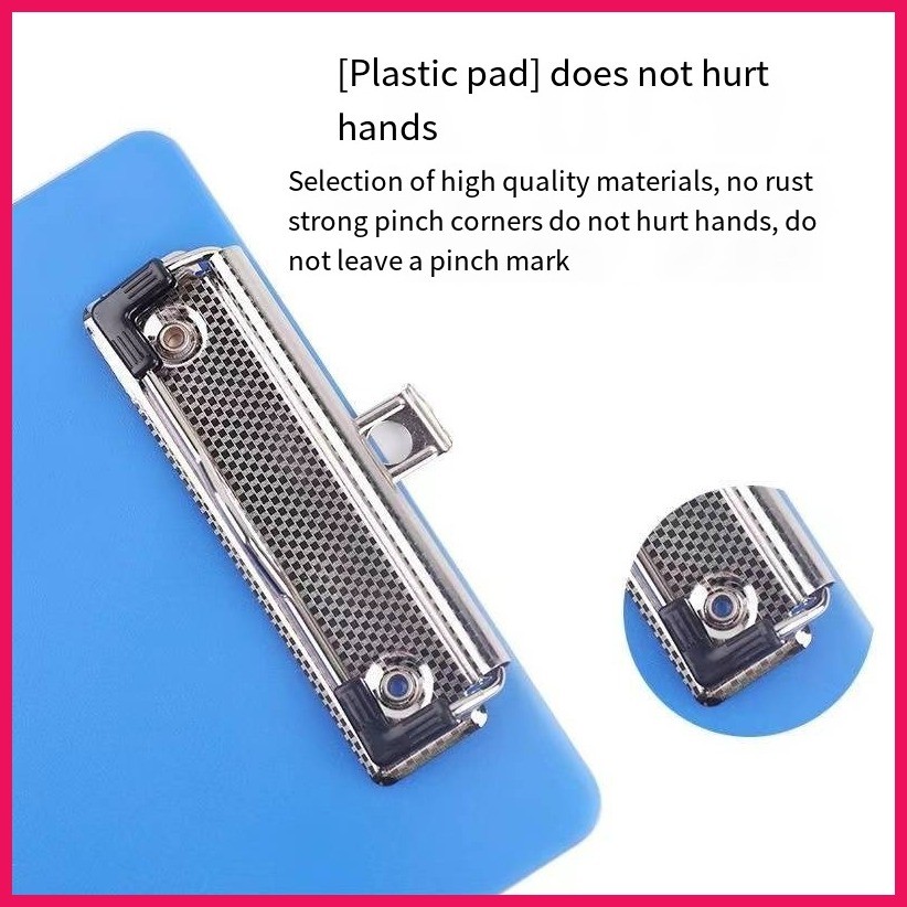 A4 Clip Board Writing Pad Transparent Hard Board Clip Pad Folder ...