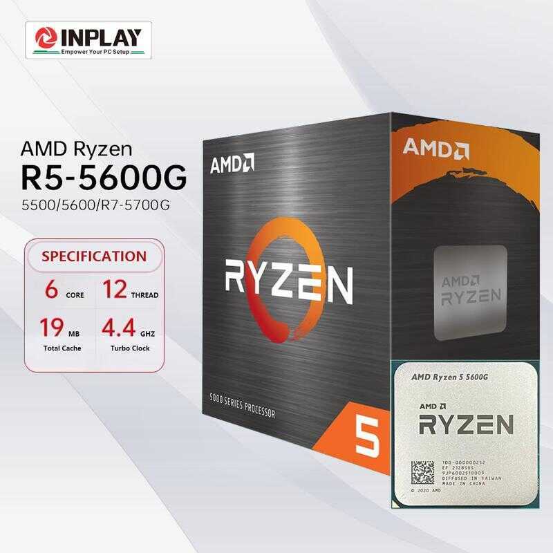 AMD Ryzen 5 5600G / 5600X Processor AM4 Socket 6-Core 12-Thread For ...