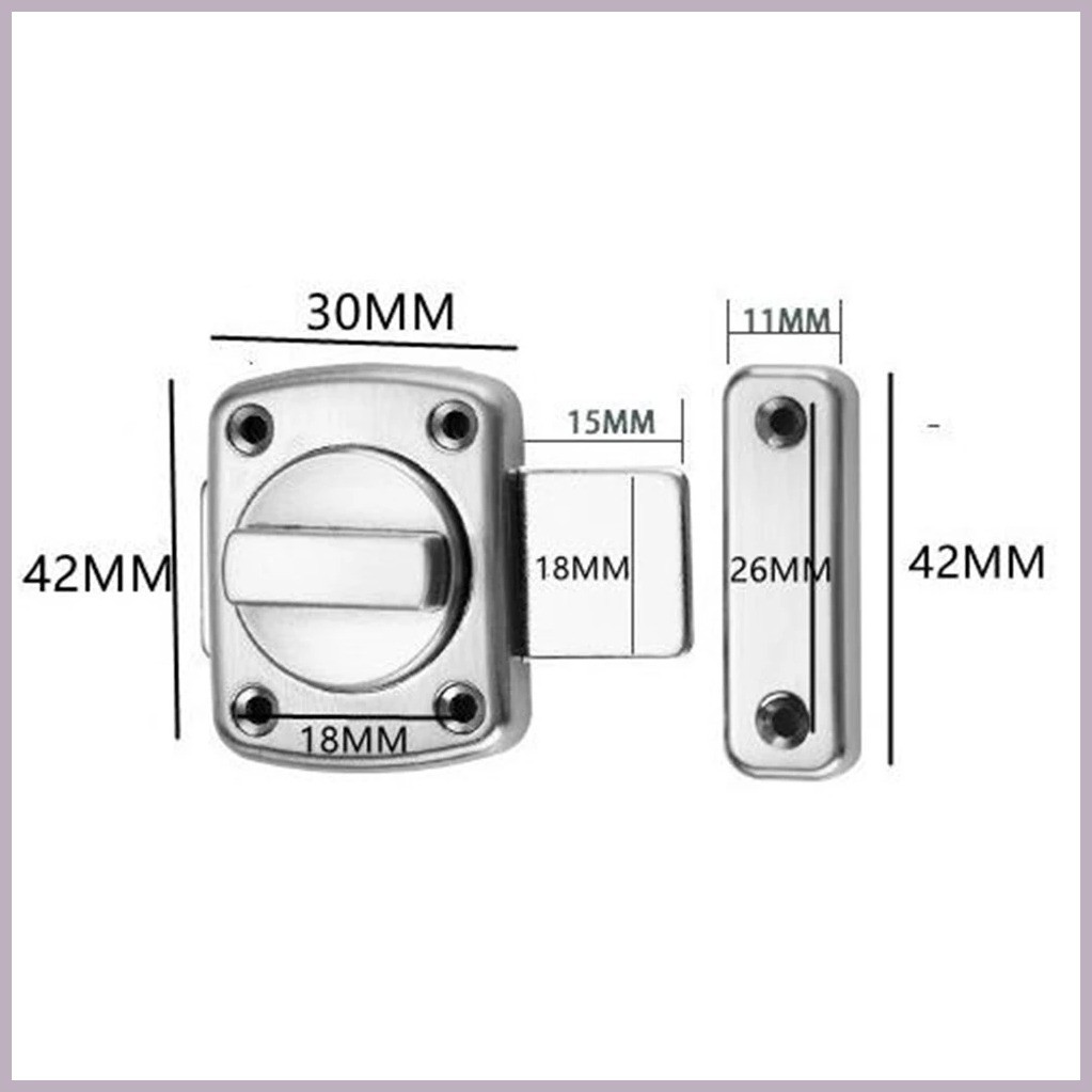 Catch Latch Bathroom Lock Latch Vacant Engaged Door Lock Toilet Shower ...