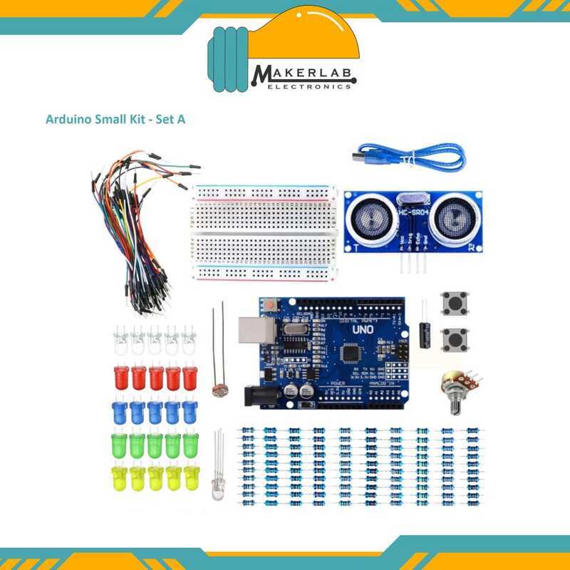 Makerlab Basic Starter Kit For Uno R3 With Tutorial Code Compatible With Arduino - Set A 81C ...