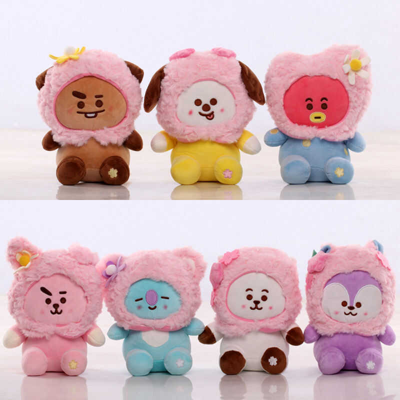 20Cm New Kpop Idol Spring Day Series BTS Plush Doll Cute TATA CHIMMY ...