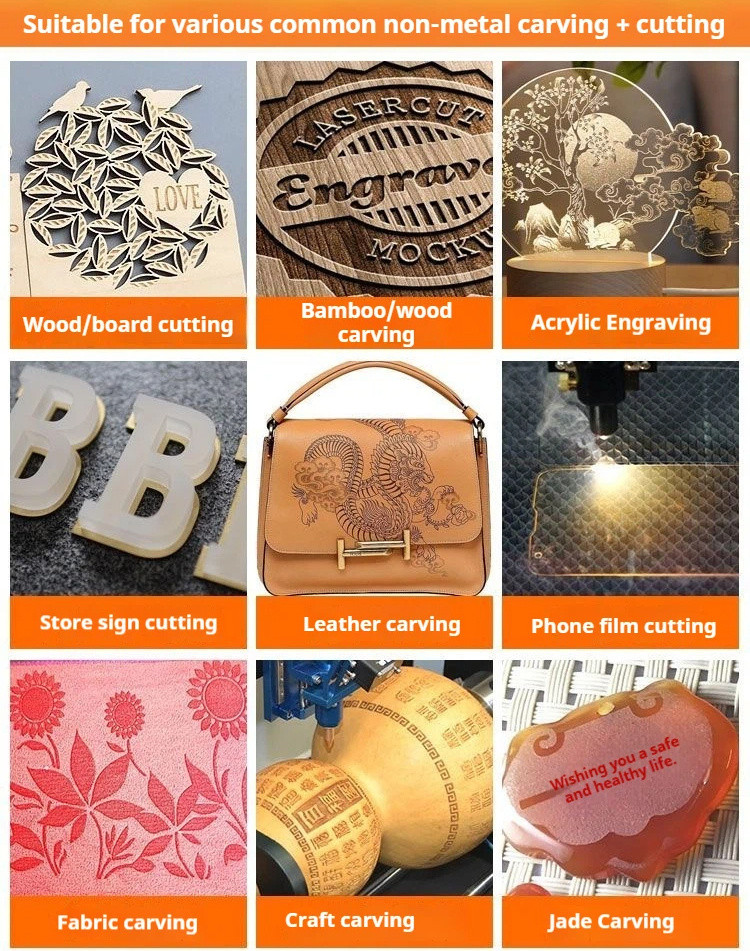 50W CO2 Laser Engraver Machine Automatic Laser Cutter Wood,Acrylic ...