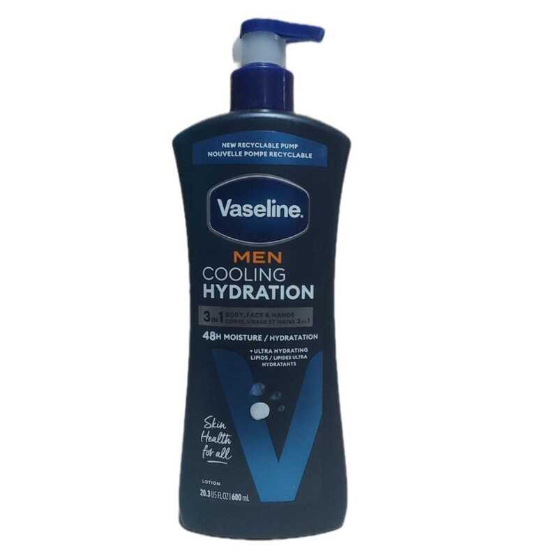 Vaseline Cooling Hydration 3-In-1 Dry Skin Face, Hands & Body Lotion ...