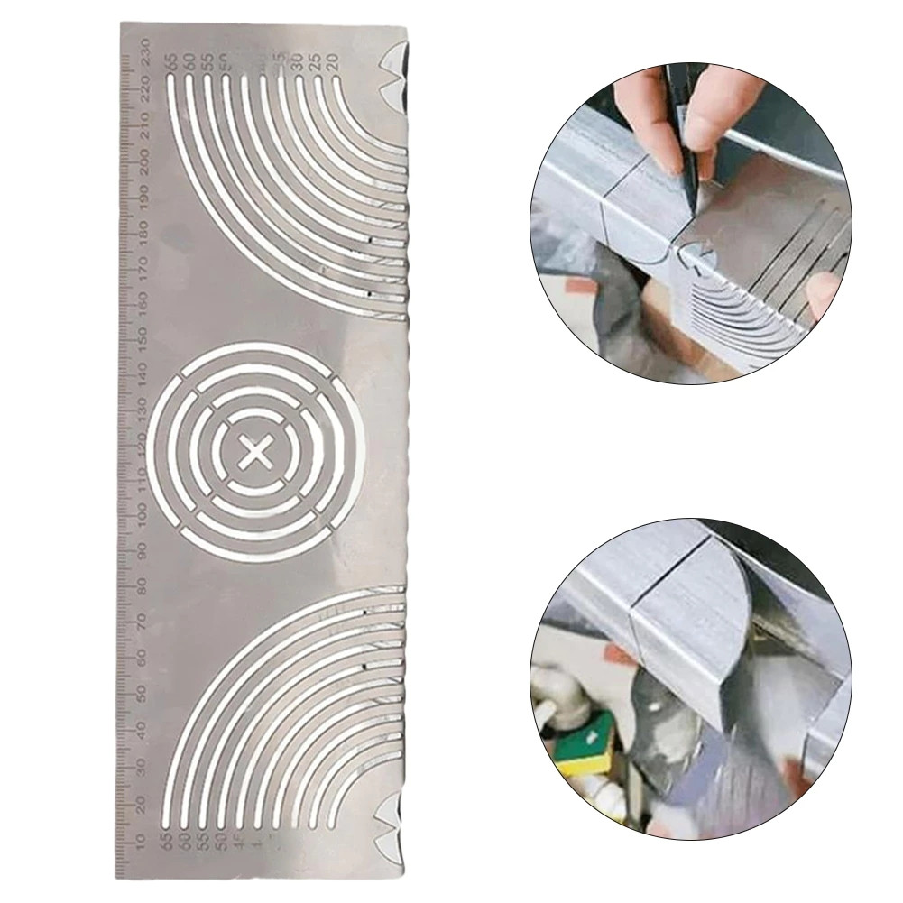 Multifunctional Metal Ruler For Square Tube Rounded Corners and Angles ...