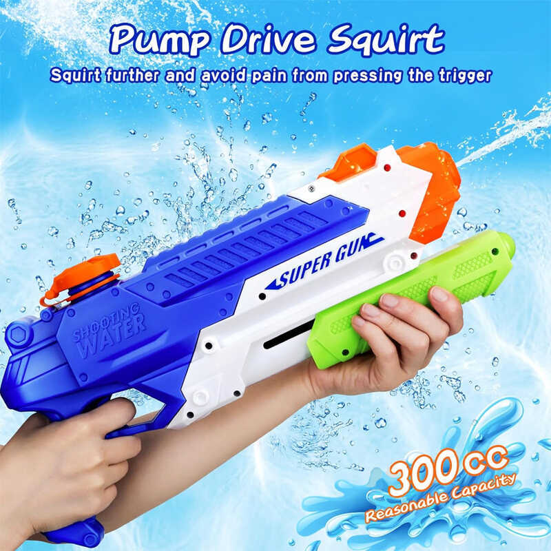 Brightberry Shooter Super Gun 8M Water Soaker Blaster 300Cc Pool Toy ...