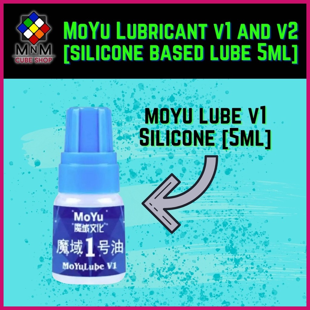 Rubiks Cube Lube Moyu Lubricant v1 and v2 silicone based lube 5ml ...