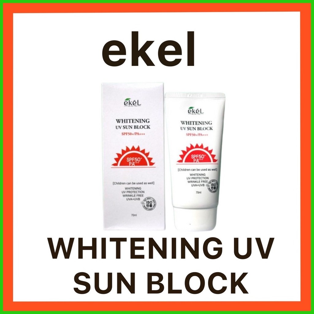 Ekel Whitening UV Sun block SPF 50+/PA +++ 70ml | Shopee Philippines
