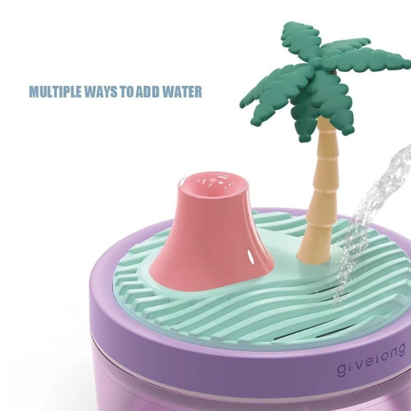 500ml Large Capacity USB Desktop Humidifier – Silent Operation with 7 ...