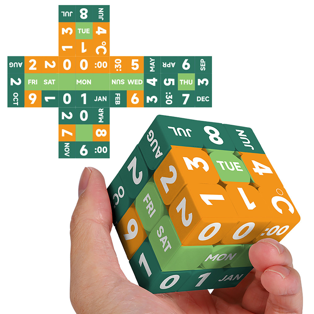 3x3x3 Magic Cube Puzzle UV Printed 3D Calendar Time Stress-Relieving ...