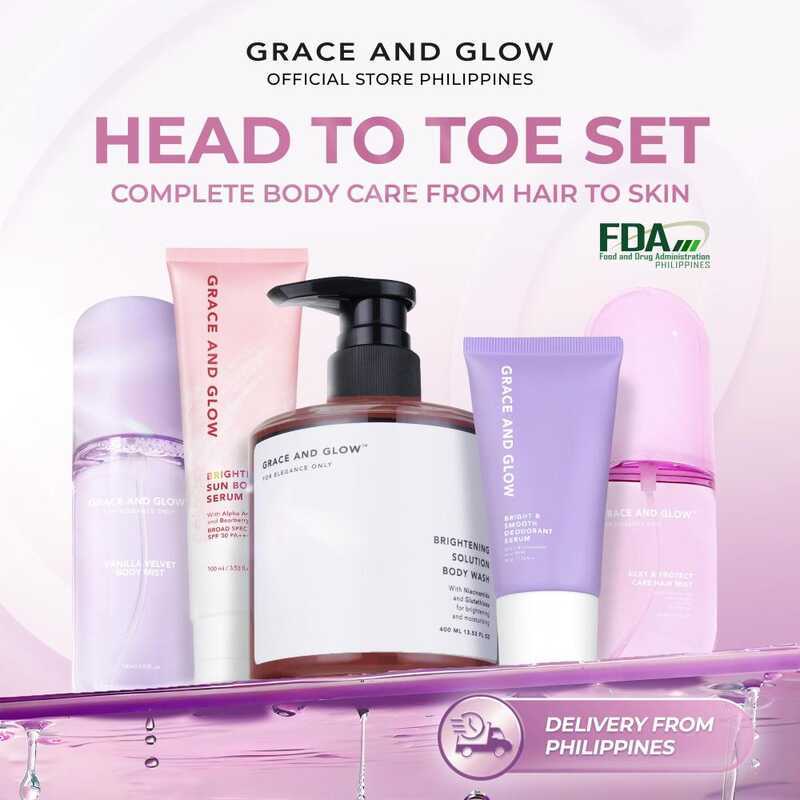 Grace And Glow 5In1 Head To Toe Set Brightening Body Wash + Smooth ...